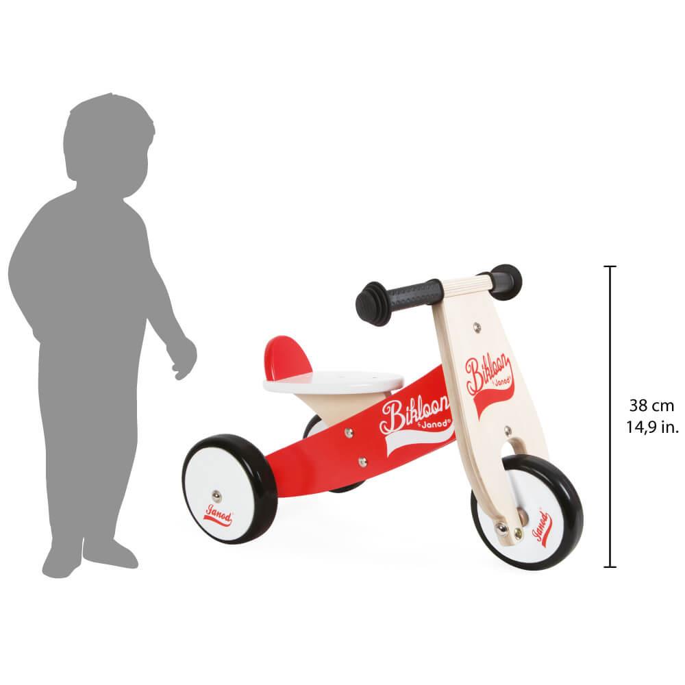 JANOD LITTLE BIKLOON TRICICLO ROSSO E BIANCO J03261 | GIOCHI DI CLEM